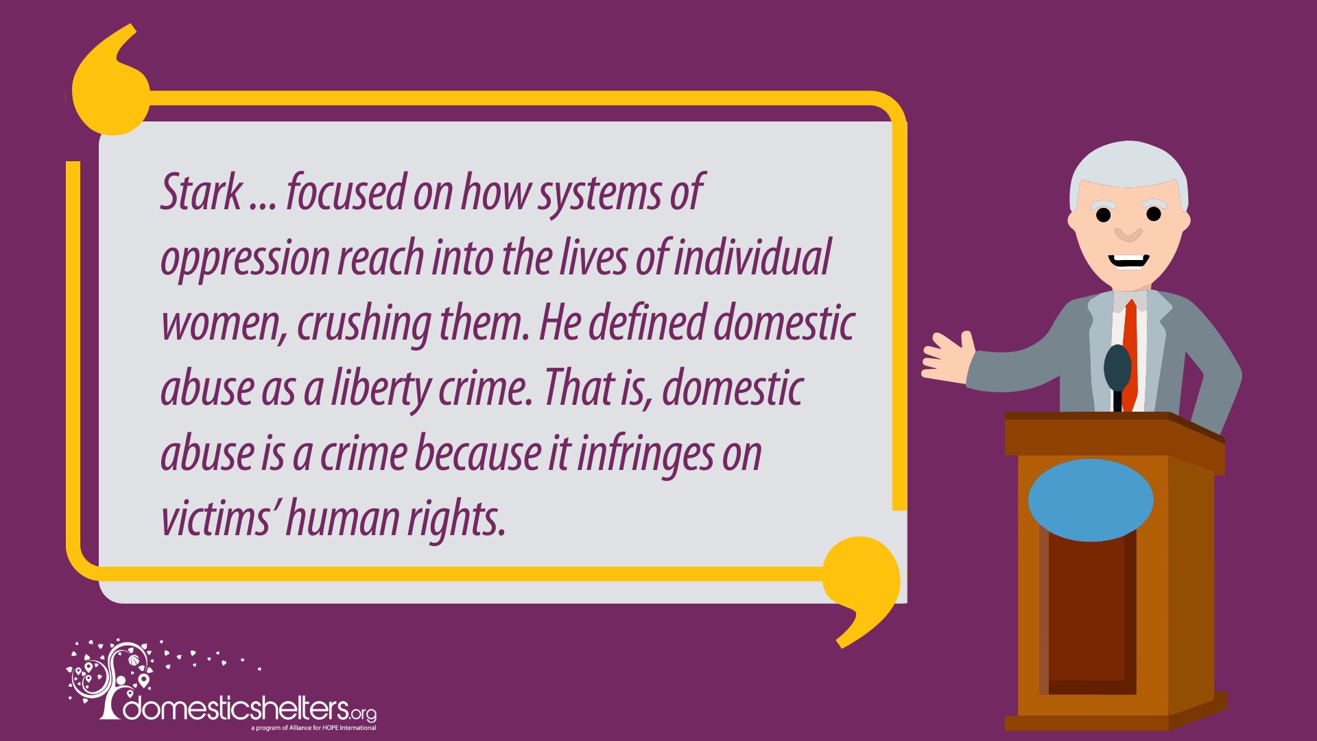 Honoring Evan Stark: Women are Safe Only When they are Free and Equal